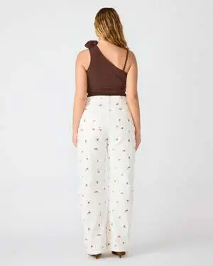 Steve Madden Sydnee Floral Wide Leg Jeans