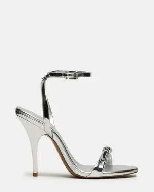 Steve Madden Foxx Strappy Heels - Silver