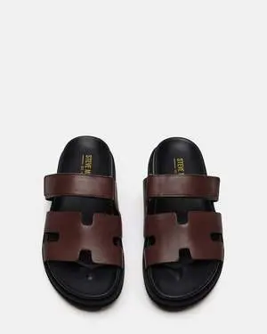 Steve Madden Maiven Slide Sandals - Brown