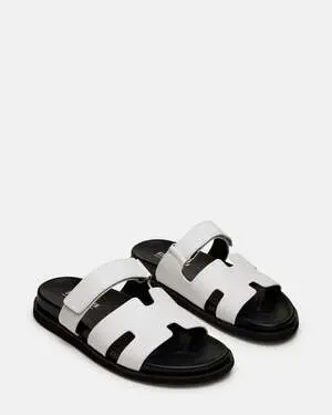 Steve Madden Maiven Slide Sandals - White