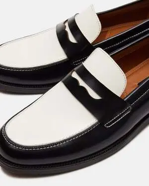 Steve Madden Natan Leather Slip-on Loafers