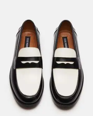 Steve Madden Natan Leather Slip-on Loafers