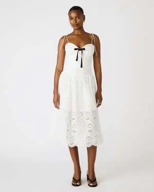 Steve Madden Juliara Sleeveless Flowy Dress - White