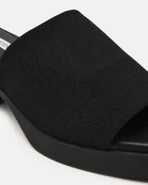 Steve Madden Lucee Block Heel Sandals - Black