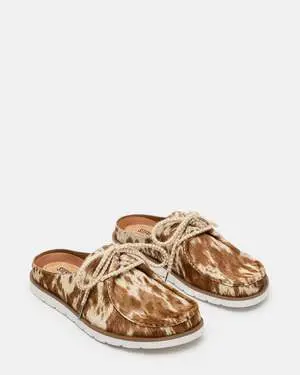 Steve Madden Sailor Brown White Slip-on Casual Shoes