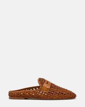 Steve Madden Rafe Woven Slip-on Loafers - Tan