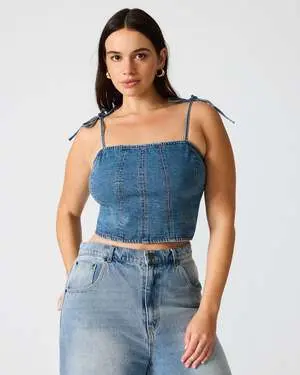 Steve Madden Meaghan Top Sleeveless Cropped Tops