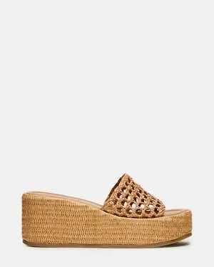 Steve Madden Brandy Mule Sandals - Raffia