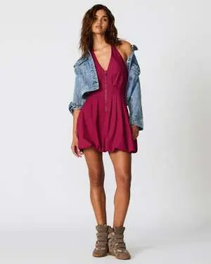 Steve Madden Dianna Dress Sleeveless Bubble Dresses - Dark Red