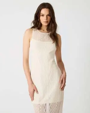 Steve Madden Nyssa Dress Sleeveless Mesh Dresses