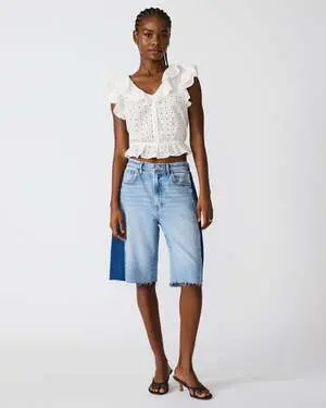 Steve Madden Mayra Top Sleeveless Button Up Tops