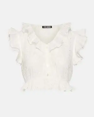 Steve Madden Mayra Top Sleeveless Button Up Tops