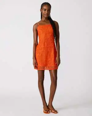 Steve Madden Maureene Dress Sleeveless Mesh Dresses