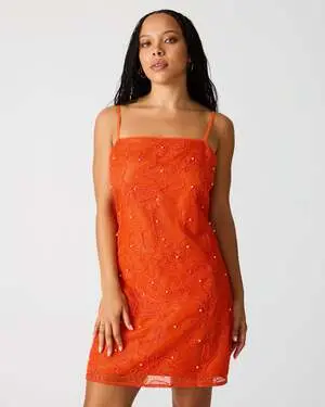 Steve Madden Maureene Dress Sleeveless Mesh Dresses