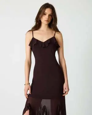 Steve Madden Mariane Dress Sleeveless Mesh Dresses
