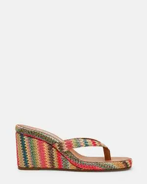 Steve Madden Playing Thong Sandals - Bright Multi