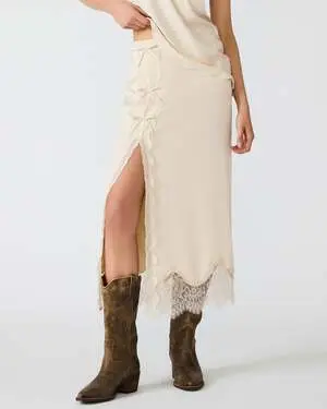 Steve Madden Lissandra Midi Skirt - Ivory