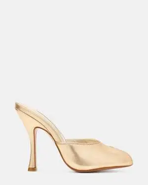 Steve Madden Jules Mule Heels - Gold