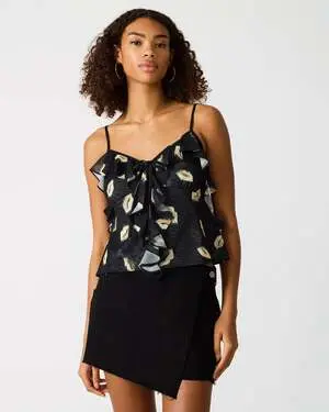 Steve Madden Roue Top Night Kiss Sleeveless Top - Midnight