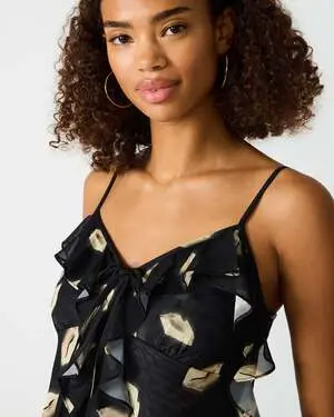Steve Madden Roue Top Night Kiss Sleeveless Top - Midnight