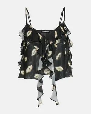 Steve Madden Roue Top Night Kiss Sleeveless Top - Midnight
