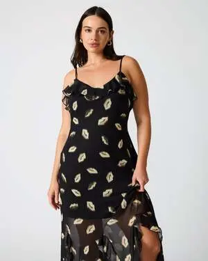 Steve Madden Mariane Dress Sleeveless Mesh Dresses