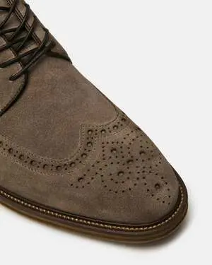 Steve Madden Esteban Perforated Suede Lace-up Dress Shoes