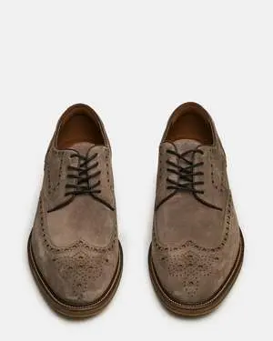 Steve Madden Esteban Perforated Suede Lace-up Dress Shoes