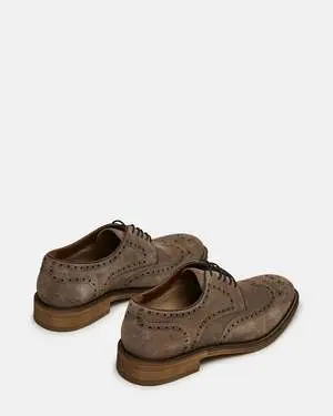 Steve Madden Esteban Perforated Suede Lace-up Dress Shoes