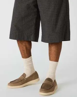 Steve Madden Paul Woven Slip-on Loafers - Grey