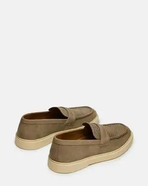 Steve Madden Paul Woven Slip-on Loafers - Grey