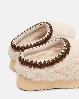 Steve Madden Selena Faux Shearling Slip-on Flats