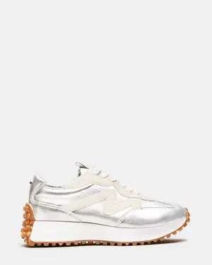 Steve Madden Campo Lace-up Sneakers - Silver