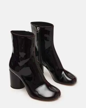 Steve Madden Caro Patent Tabi Block Heel Booties