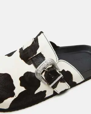 Steve Madden Wooly Slip-on Casual Shoes With Western Buckle Detail
