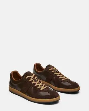 Steve Madden Damar Lace-up Sneakers - Brown