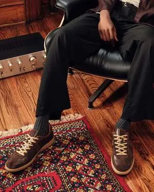 Steve Madden Damar Lace-up Sneakers - Brown