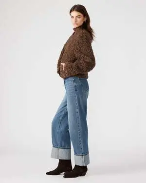 Steve Madden Teddy Jacket Long Sleeve Sherpa Jackets & Coats