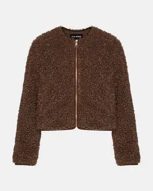 Steve Madden Teddy Jacket Long Sleeve Sherpa Jackets & Coats