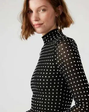 Steve Madden Krista Dress Long Sleeve Mesh Dresses