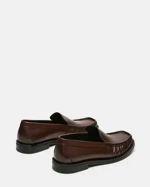 Steve Madden Celestino Leather Slip-on Loafers With Square Toe
