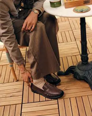 Steve Madden Celestino Leather Slip-on Loafers With Square Toe