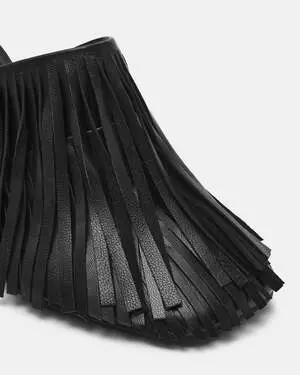 Steve Madden Fringe Mule Heels