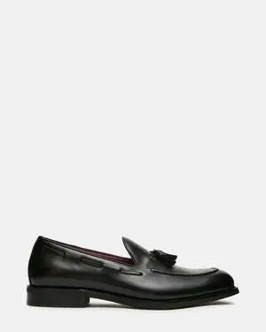 Steve Madden Ezzo Leather Slip-on Loafers With Tassel Detail