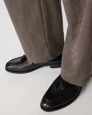Steve Madden Ezzo Leather Slip-on Loafers With Tassel Detail