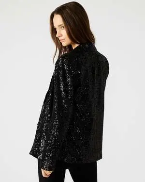 Steve Madden Payton Sequin Blazer Long Sleeve Blazers Jackets & Coats