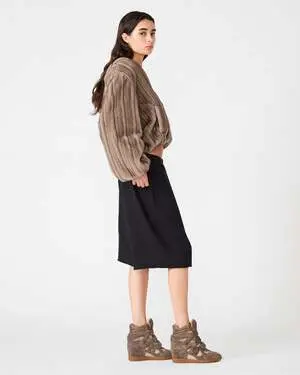 Steve Madden Mavis Jacket Long Sleeve Faux Fur Jackets & Coats