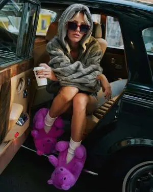 Steve Madden Mavis Jacket Long Sleeve Faux Fur Jackets & Coats