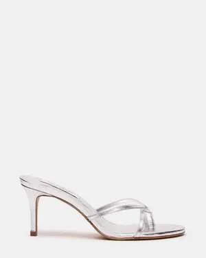 Steve Madden Clari Thong Heels - Silver