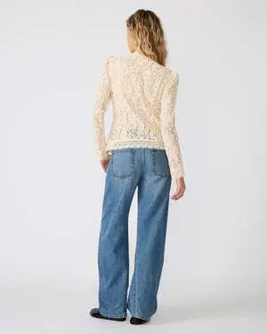 Steve Madden Aberdeen Top Long Sleeve Button Up Tops